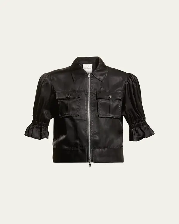Cinq À Sept Holly Sateen Jacket - Black