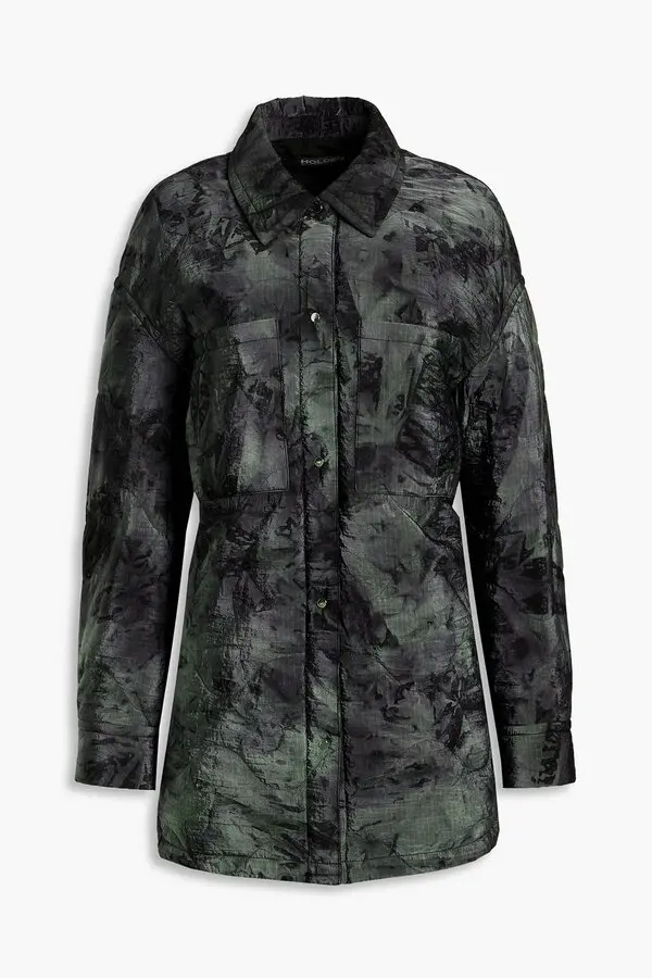 HOLDEN Oversized Printed Quilted Shell Jacket