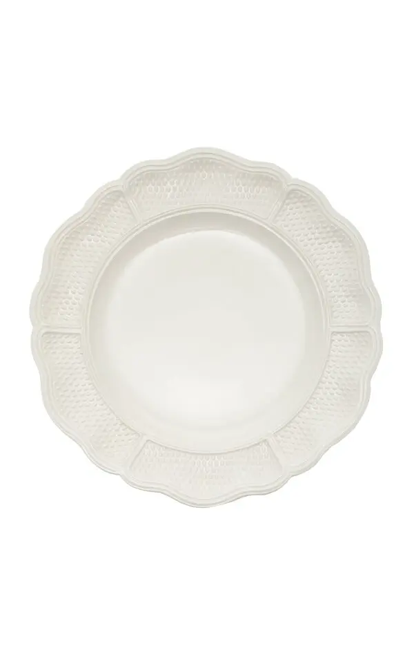 MODA DOMUS Dots Creamware Dinner Plate