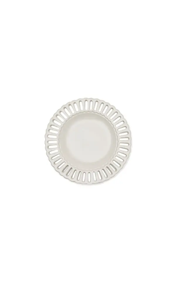 MODA DOMUS Balconata Creamware Dessert Plate - White