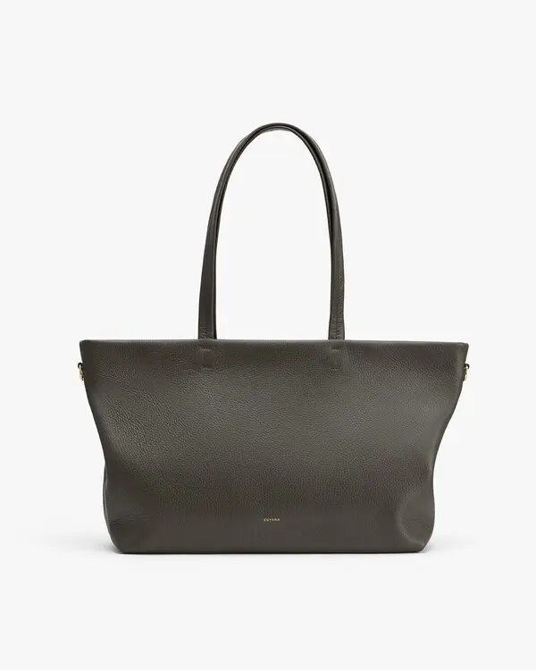 Cuyana Small Easy Zipper Tote Bag - Dark Green