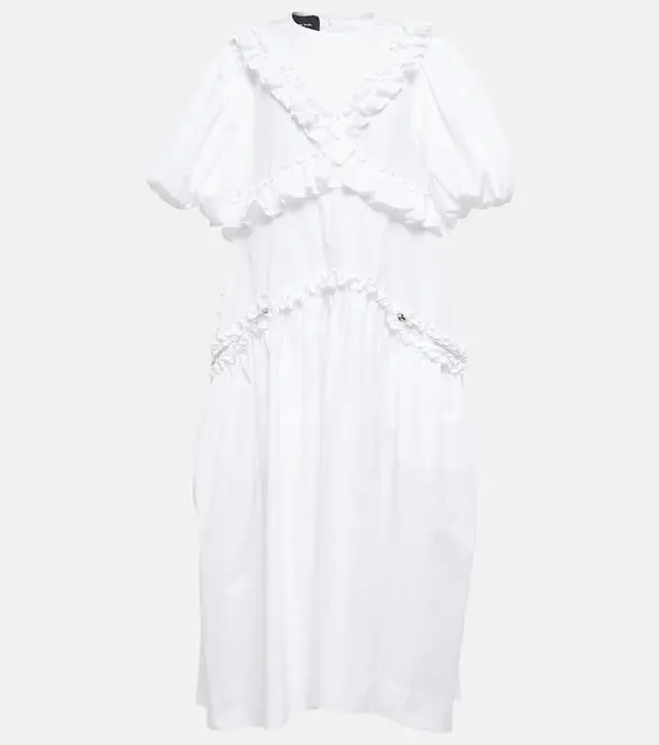 Simone Rocha Cotton Midi Dress