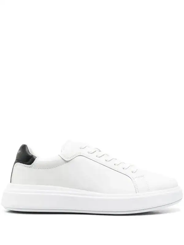 Womens Trainers Leather Trainers Calvin Klein Chunky White