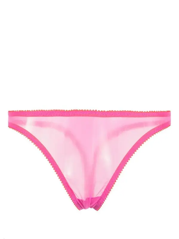 Buy DORA LARSEN Pixie Clean Tulle Thong - Pink At 48% Off | Editorialist