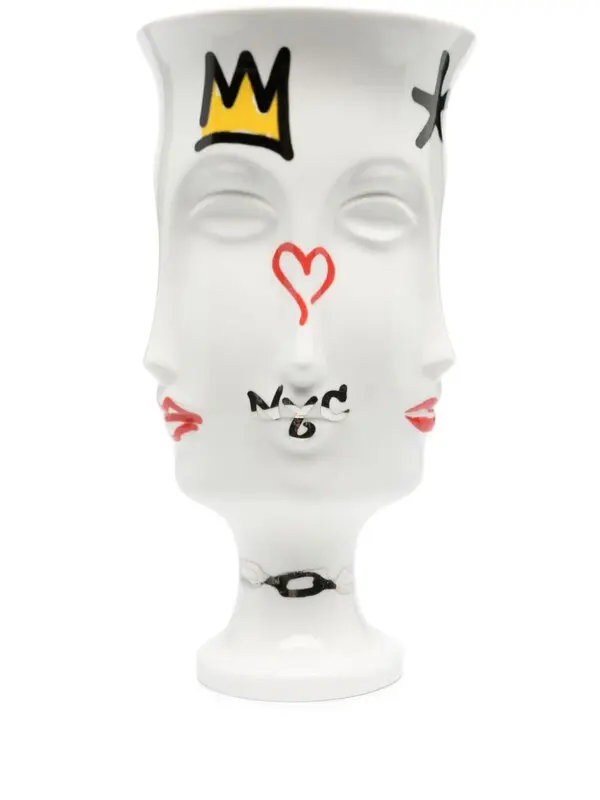 Jonathan Adler Dora Maar Graffiti-print Urn - White