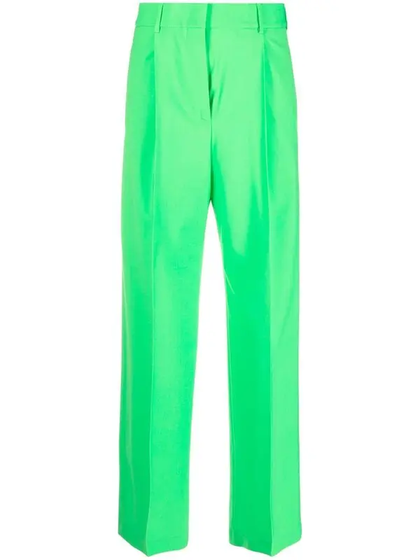 MSGM High-waist Tailored Trousers - Green