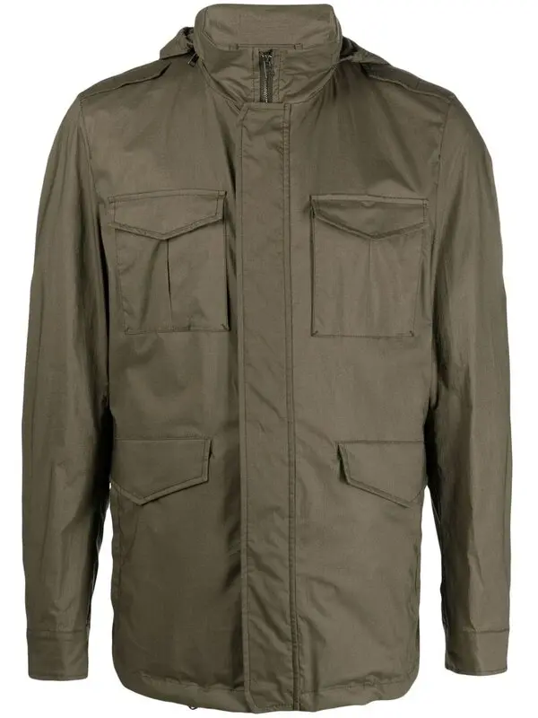 Herno Zip-up Hoodie Jacket - Green
