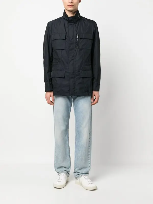 MOORER Detachable Hood Military Jacket