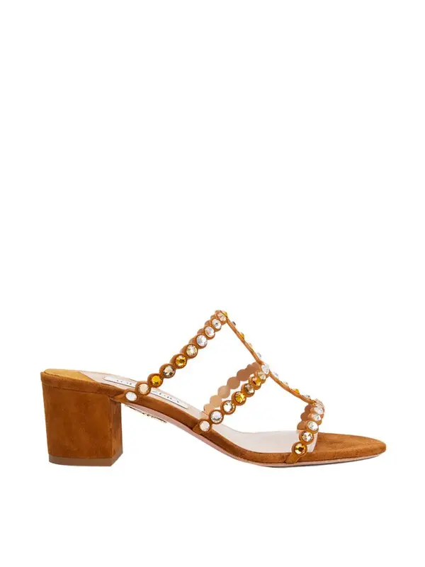 Sandales Aquazzura Vert PVC - Pointure 37, Bride Cheville - Occasion Avec Défauts