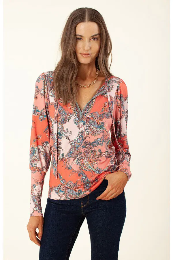 Hale Bob Amata Top - Red / Orange