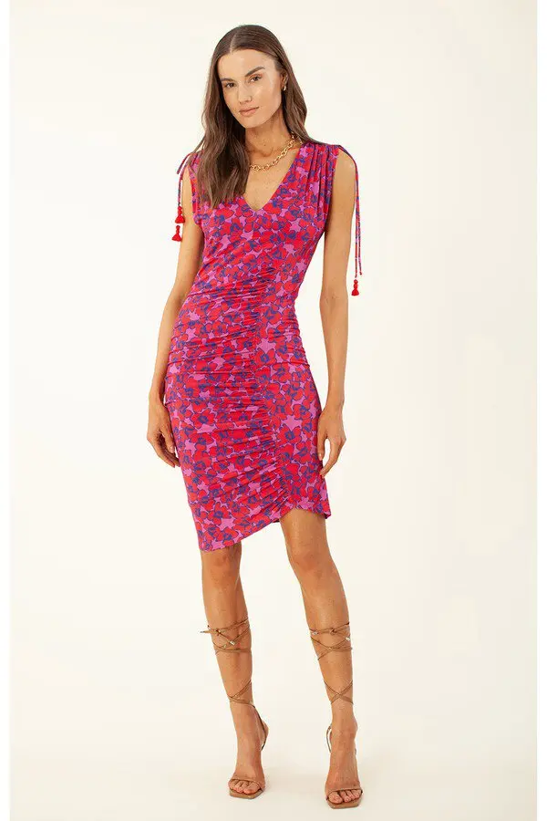 Hale Bob Athena Jersey Dress - Red