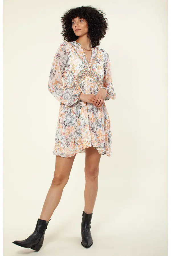 Hale Bob Romie Mini Dress - Neutral
