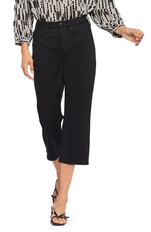 NYDJ Joni High Waist Relaxed Capri Jeans - Black