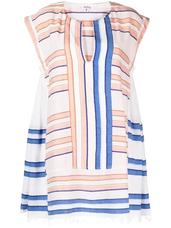 LEMLEM Eskedar Stripe-pattern Caftan Dress