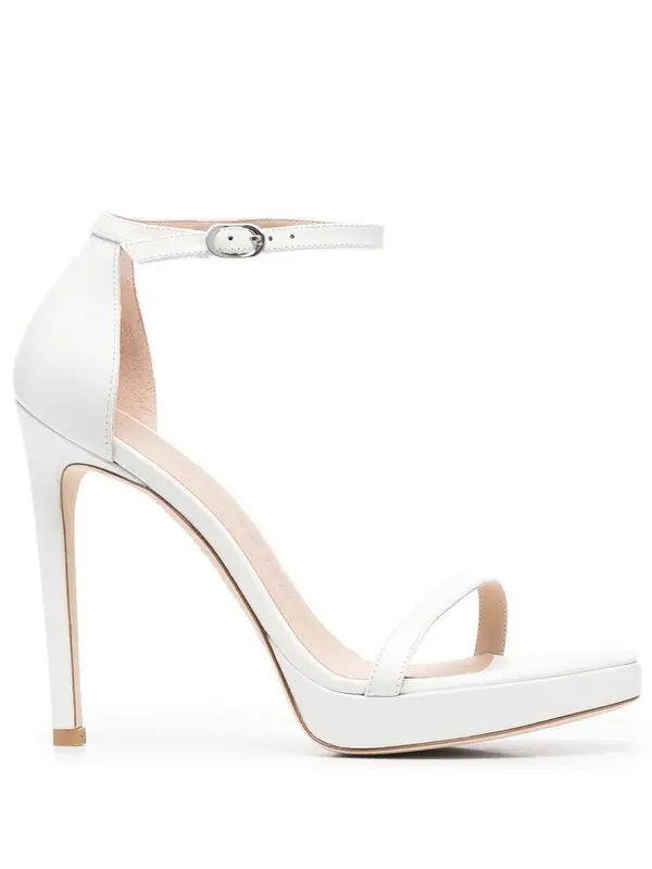STUART WEITZMAN 137mm Stiletto Leather Sandals