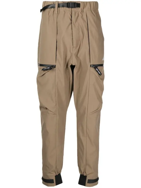 SPOONYARD Primeflex Drop-crotch Tech Joggers - Brown