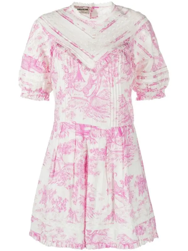 Zadig&Voltaire Graphic-print Puff-sleeve Dress