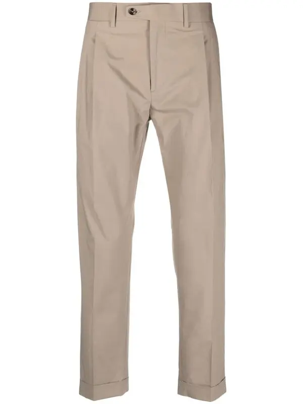 DELL'OGLIO Robert Tapered-leg Chinos - Neutrals