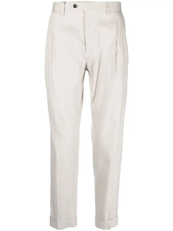 DELL'OGLIO Robert Tapered-leg Chinos - Neutrals