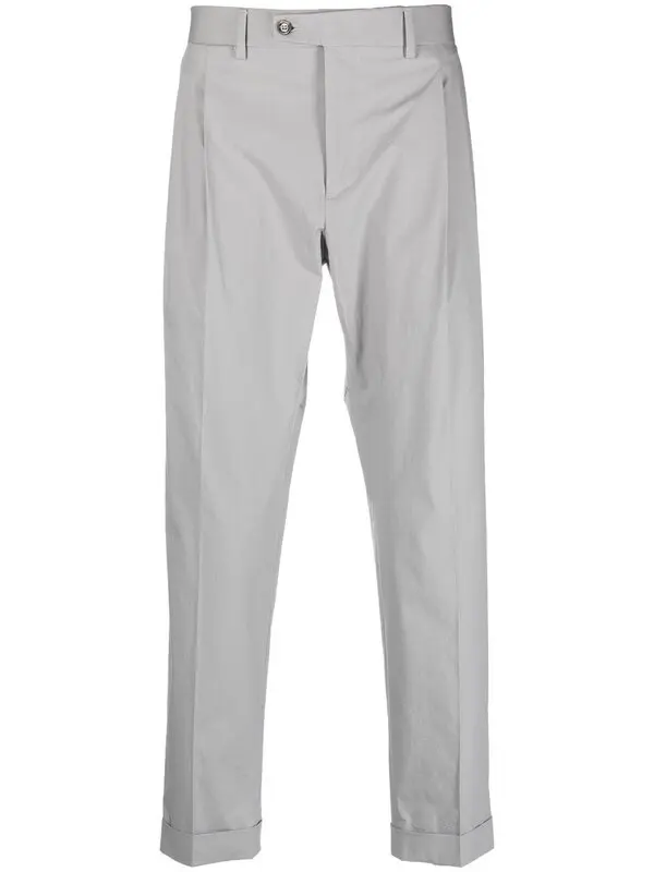 DELL'OGLIO Robert Tapered-leg Chinos - Grey