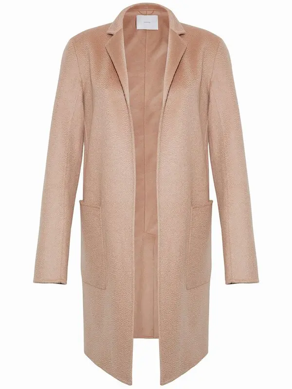 Adam Lippes Gina Open-front Cashmere Coat - Brown