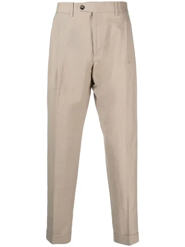 DELL'OGLIO Robert Tapered-leg Chinos - Neutrals