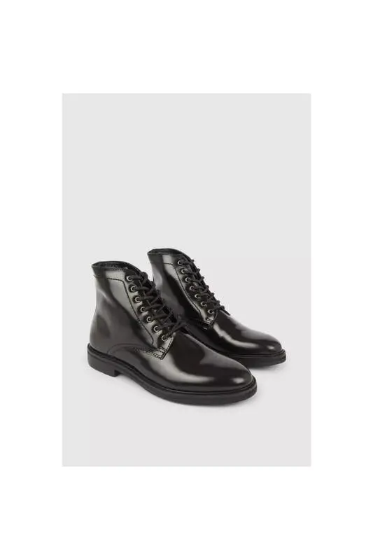 Debenhams Harry Leather Hi Shine Chukka Boots Black Editorialist