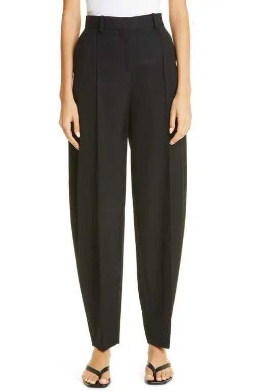 TotêMe Barrel Leg Trousers In Black - 40% Off | Editorialist