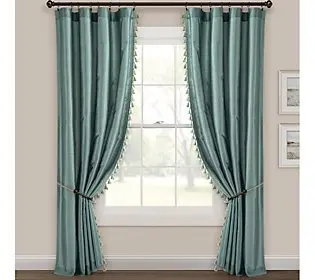 LUSH DECOR Luxury Regency Faux Window Curtain 5 2' X 84