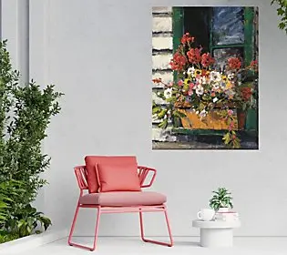 WEST OF THE WIND Window Of Color Outdoor Canvas Art 30x40