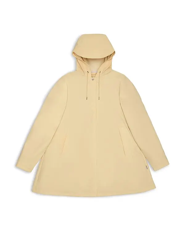Rains Hooded A-line Jacket - Gleam