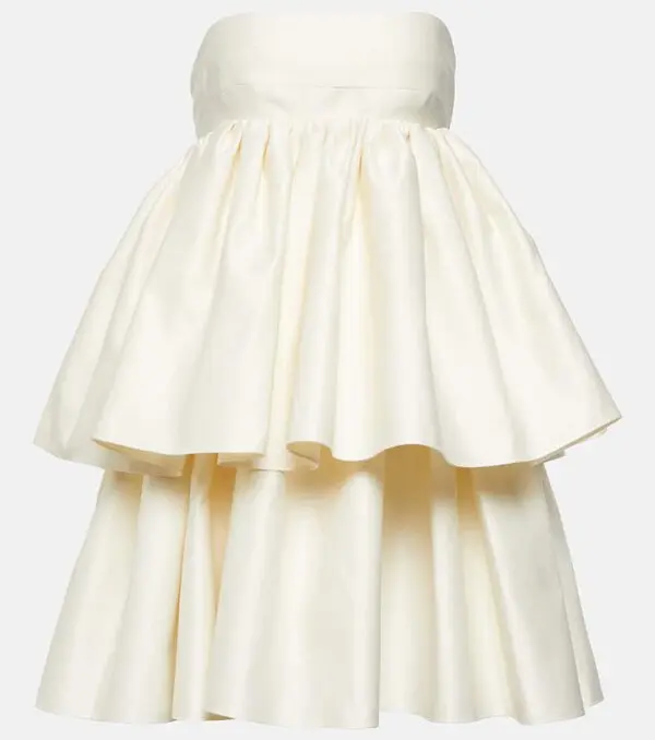Remain Birger Christensen Strapless Twill Minidress