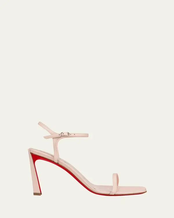 CHRISTIAN LOUBOUTIN Condora Ankle-strap Red Sole Sandals - Leche