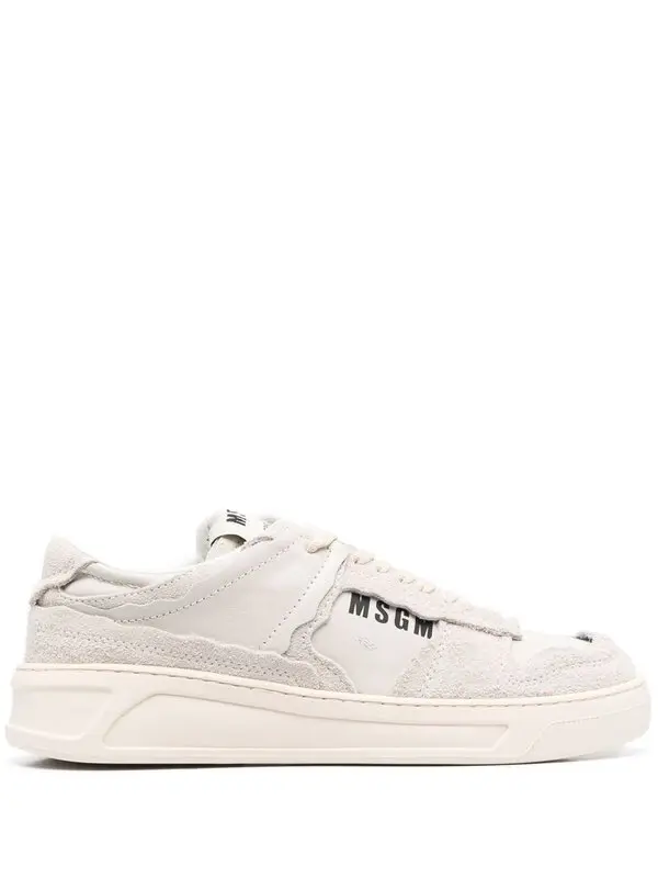 MSGM Logo-print Sneakers - Neutrals