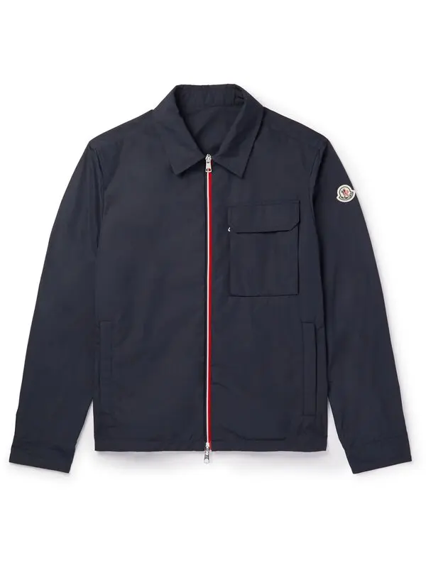 Moncler Epte Logo-appliquéd Shell Jacket - Blue