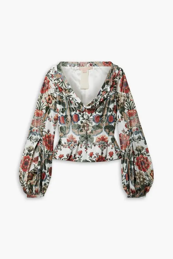 Brock Collection Sabrina Floral-print Taffeta Jacket
