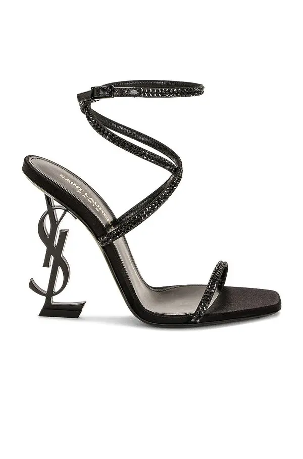 Saint Laurent Opyum Crystal Sandals