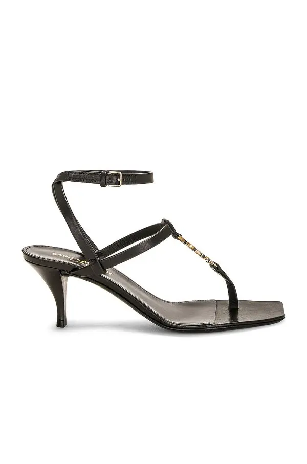 Saint Laurent Cassandra Sandal - Nero