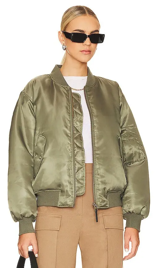 ANINE BING Leon Bomber - Army Green