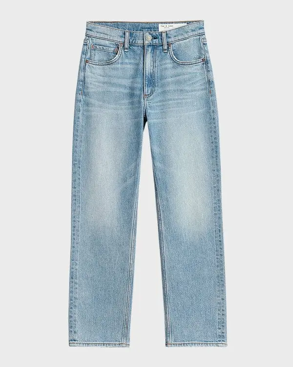 Rag & Bone Harlow Mid-rise Ankle Straight Jeans - Lou
