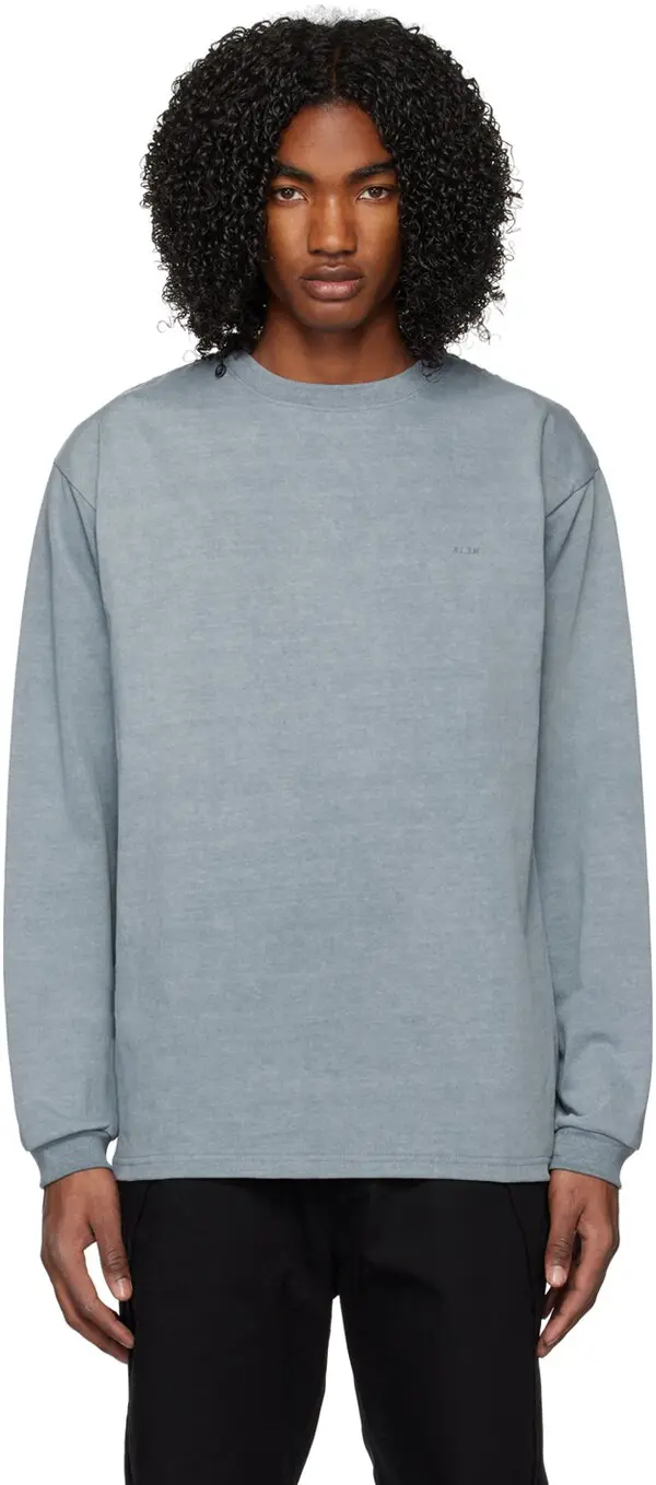 Xlim Ep.3 01 Long Sleeve T-Shirt In Blue - 49% Off | Editorialist