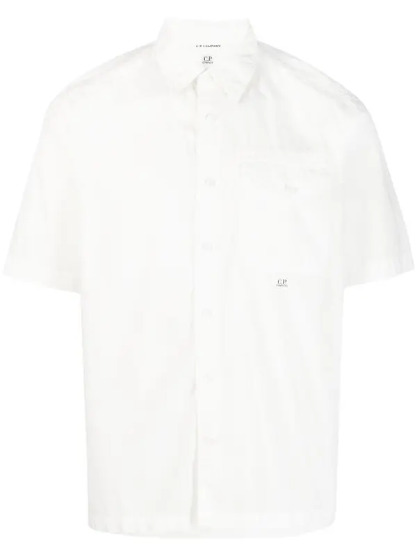 C.P. COMPANY Short-sleeve Buttoned Cotton Shirt