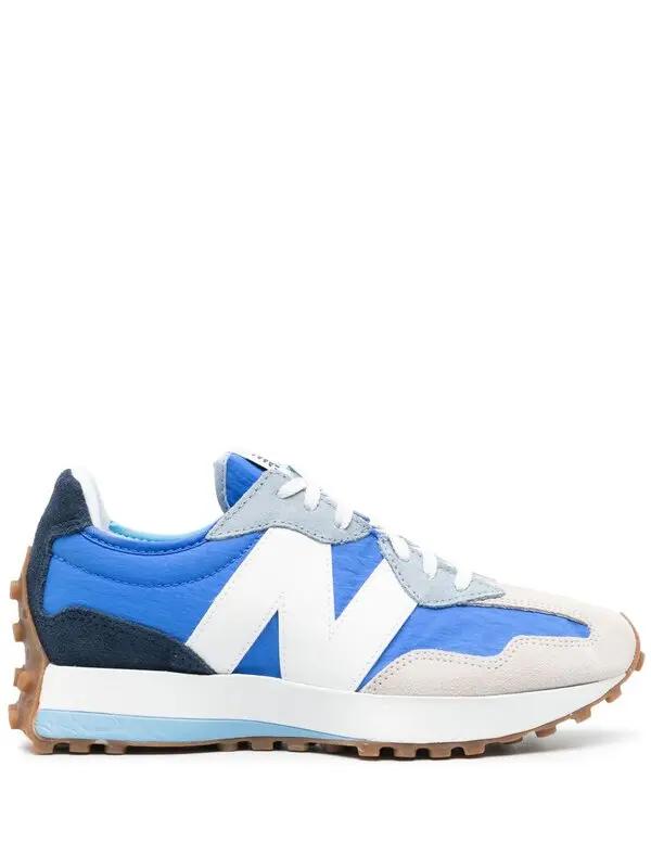 NEW BALANCE 327 Suede Low-top Sneakers - Blue