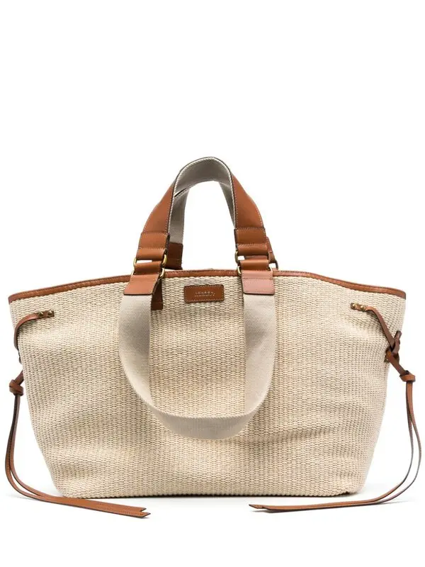 Isabel Marant Wardy Interwoven Tote - Neutrals