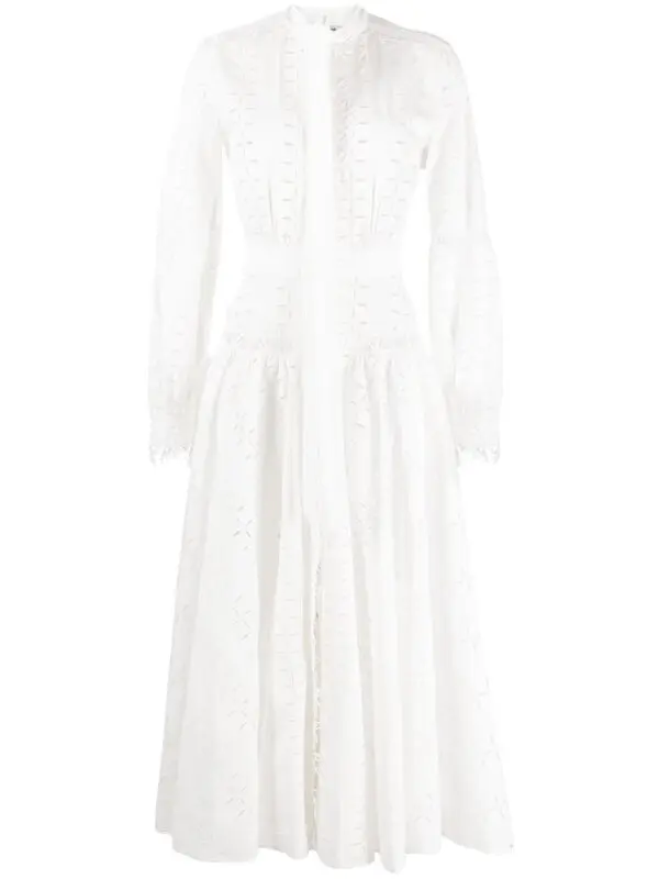 chinese dress ladies 2006 Roberto Cavalli Embellished Ivory Silk High-Slit Trained Gown main image 0
