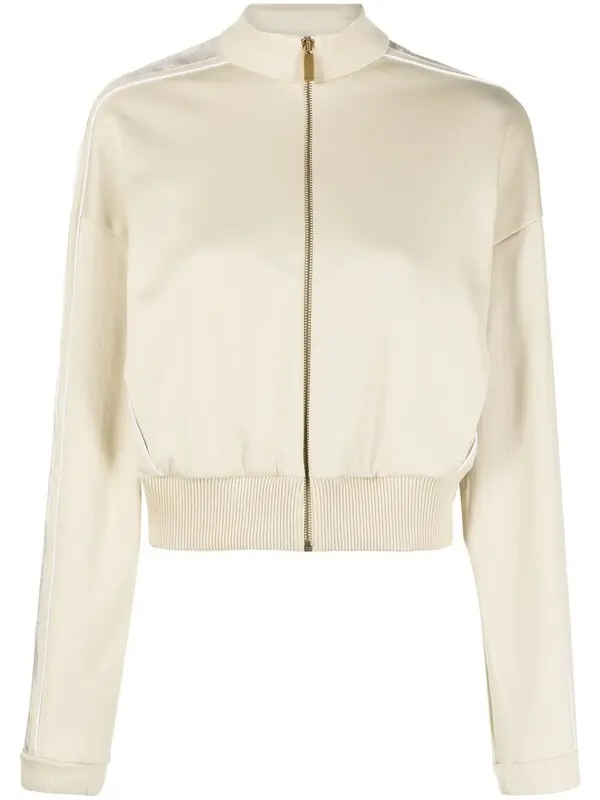 Off-White Cropped Track Jacket