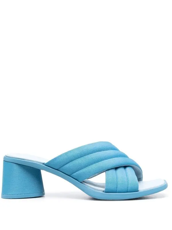 Camper Kiara 60mm Crossover-strap Sandals - Blue