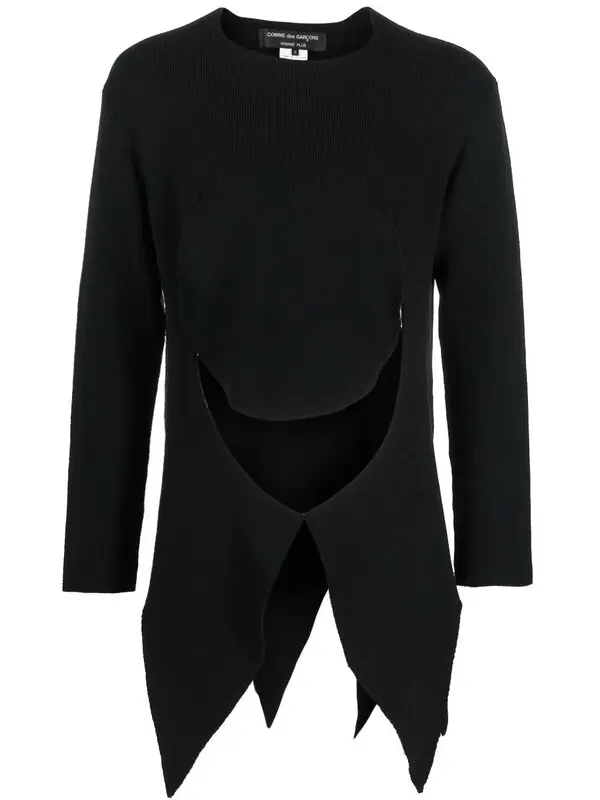Comme Des Garçons Cut-out Asymmetric Jumper