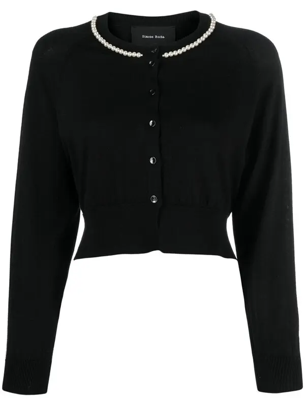 Simone Rocha Pearl-embellished Cardigan