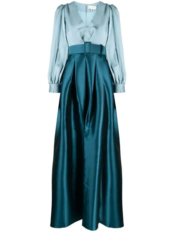 Sachin & Babi Zoe Belted Gown - Green